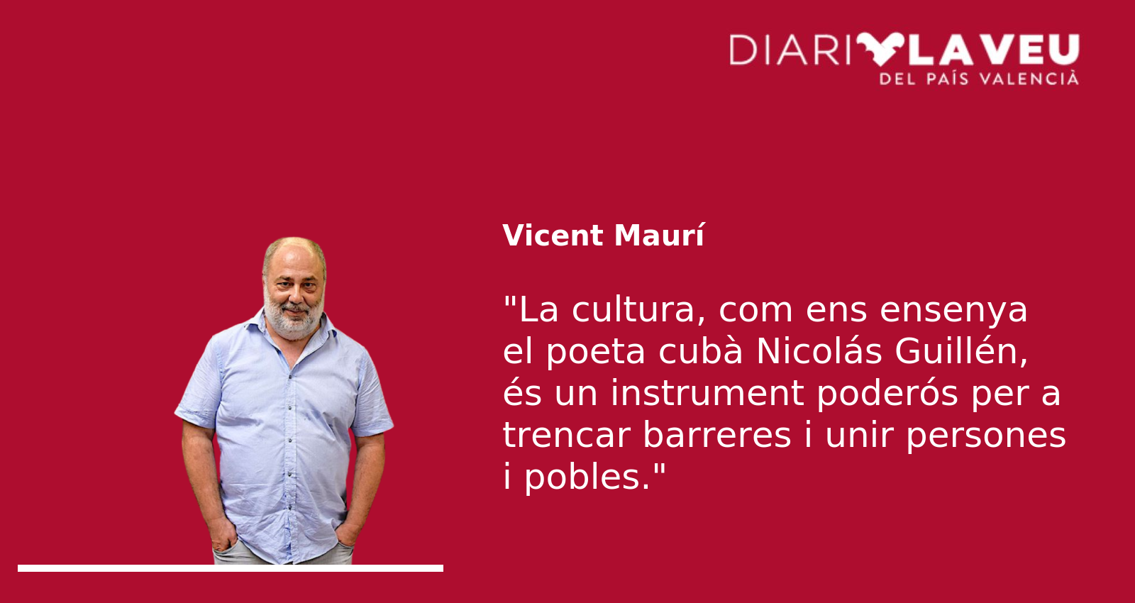 Dia de Nicolás Guillén: Homenatge al poeta cubà a València
